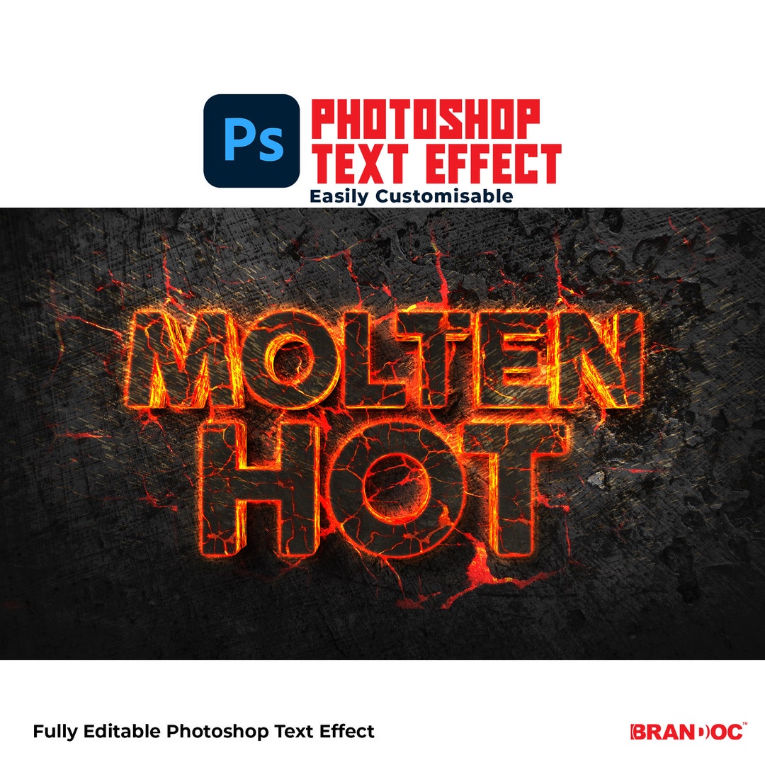 Photoshop Fire Text Effect | Text Style | Custom 3d Text | Custom Text ...
