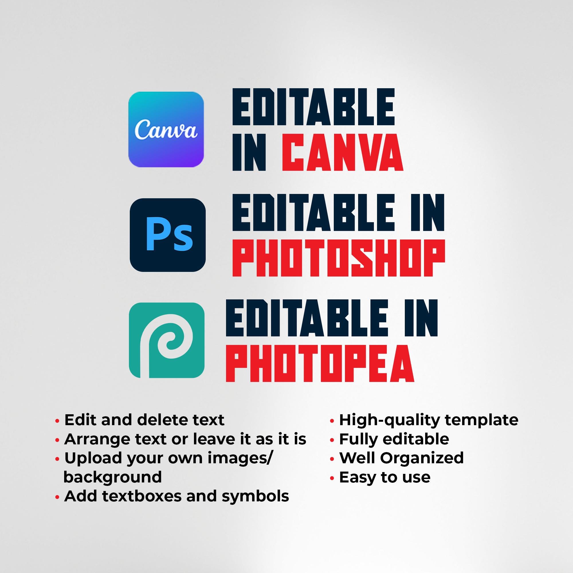 Editable Canva Template, Club Flyer Canva, Editable PSD, Event Flyer ...