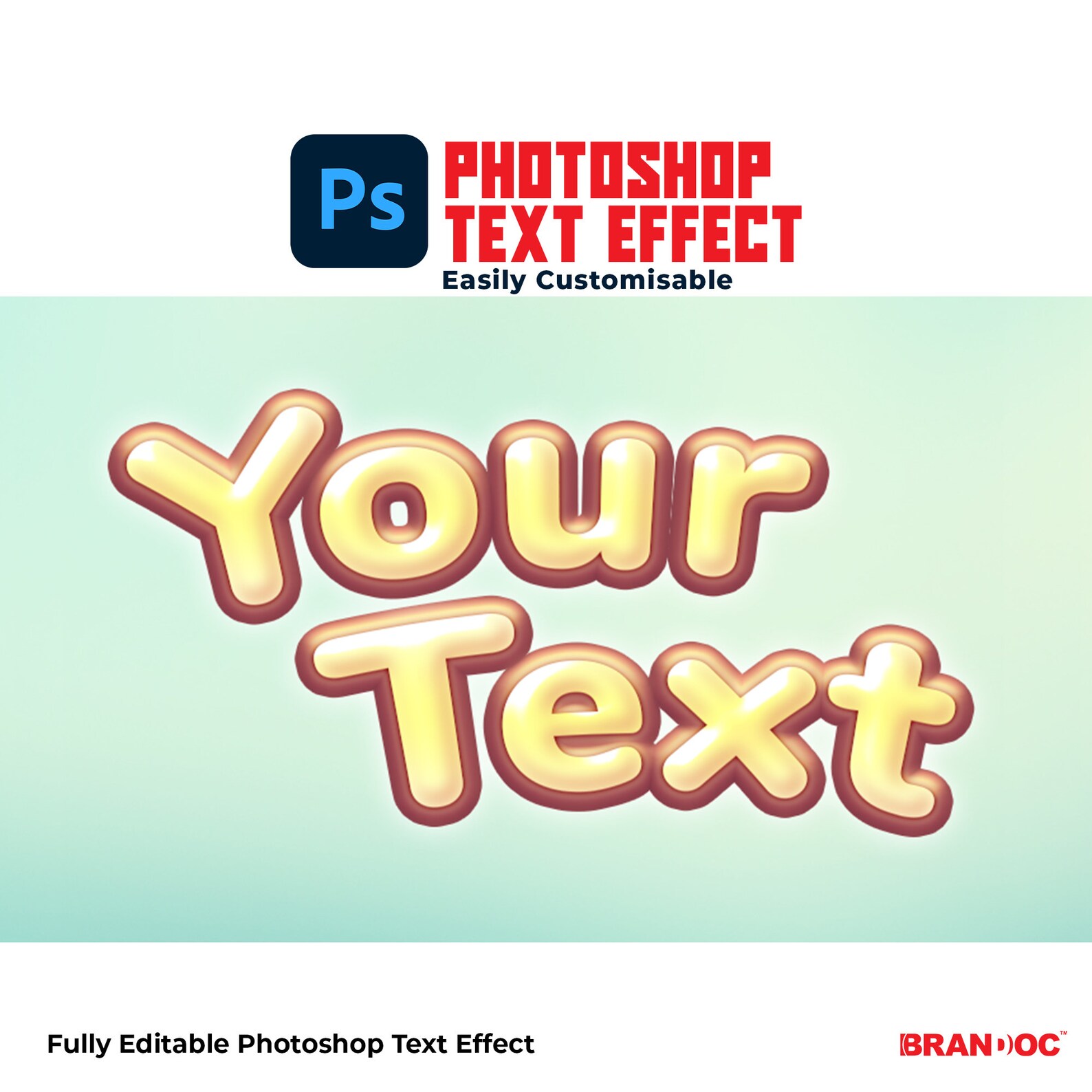 Photoshop 3d Text Effect Text Style Custom 3d Text Custom Text ...