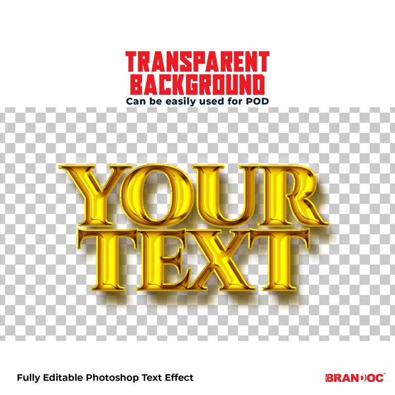 Photoshop Gold 3d Text Effect | Text Style | Custom 3d Text | Custom ...