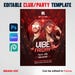 Editable Club Flyer Template: Canva & Photoshop (PSD) - Etsy