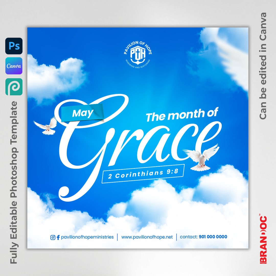 Editable Church Event Program Flyer Template, Editable in Canva ...