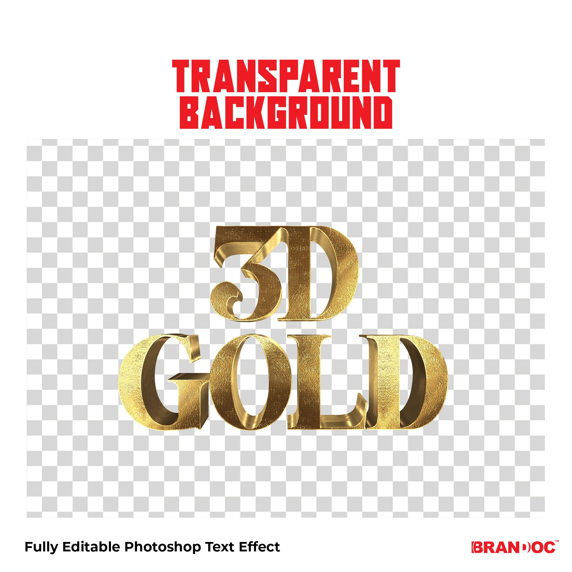 Photoshop 3d Goldtext Effect Text Style Custom 3d Text Custom Text ...