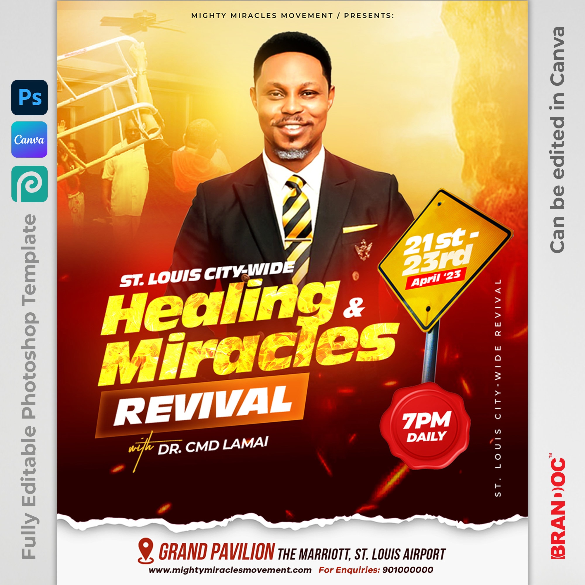 Editable Church Program Flyer Template, Editable in Canva, Photoshop ...