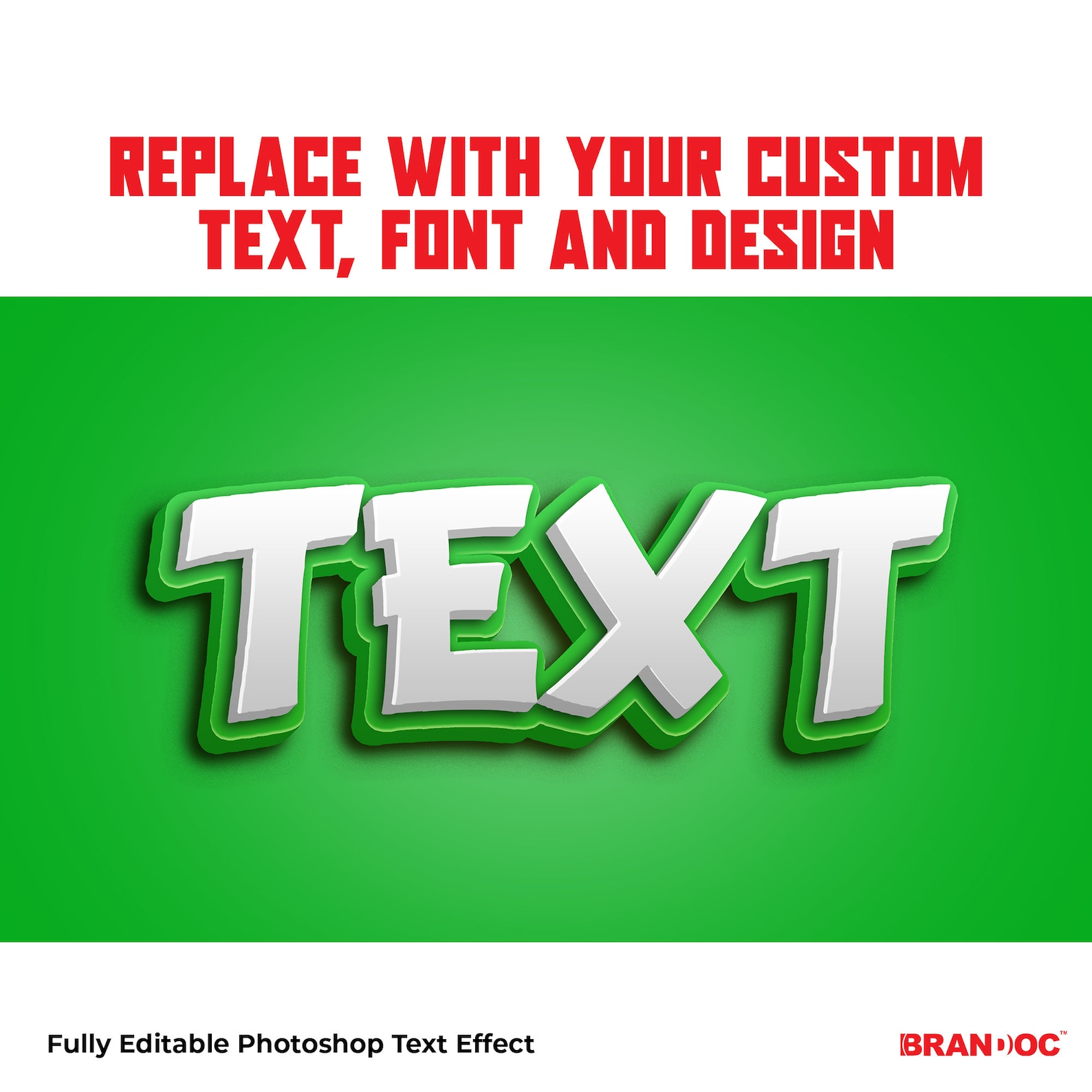 Photoshop 3d Text Effect Text Style Custom 3d Text Custom Text ...