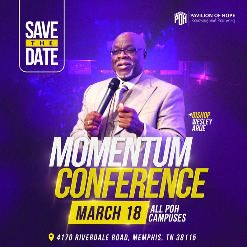 Editable Church Conference Flyer Template: Canva & Photoshop (digital ...