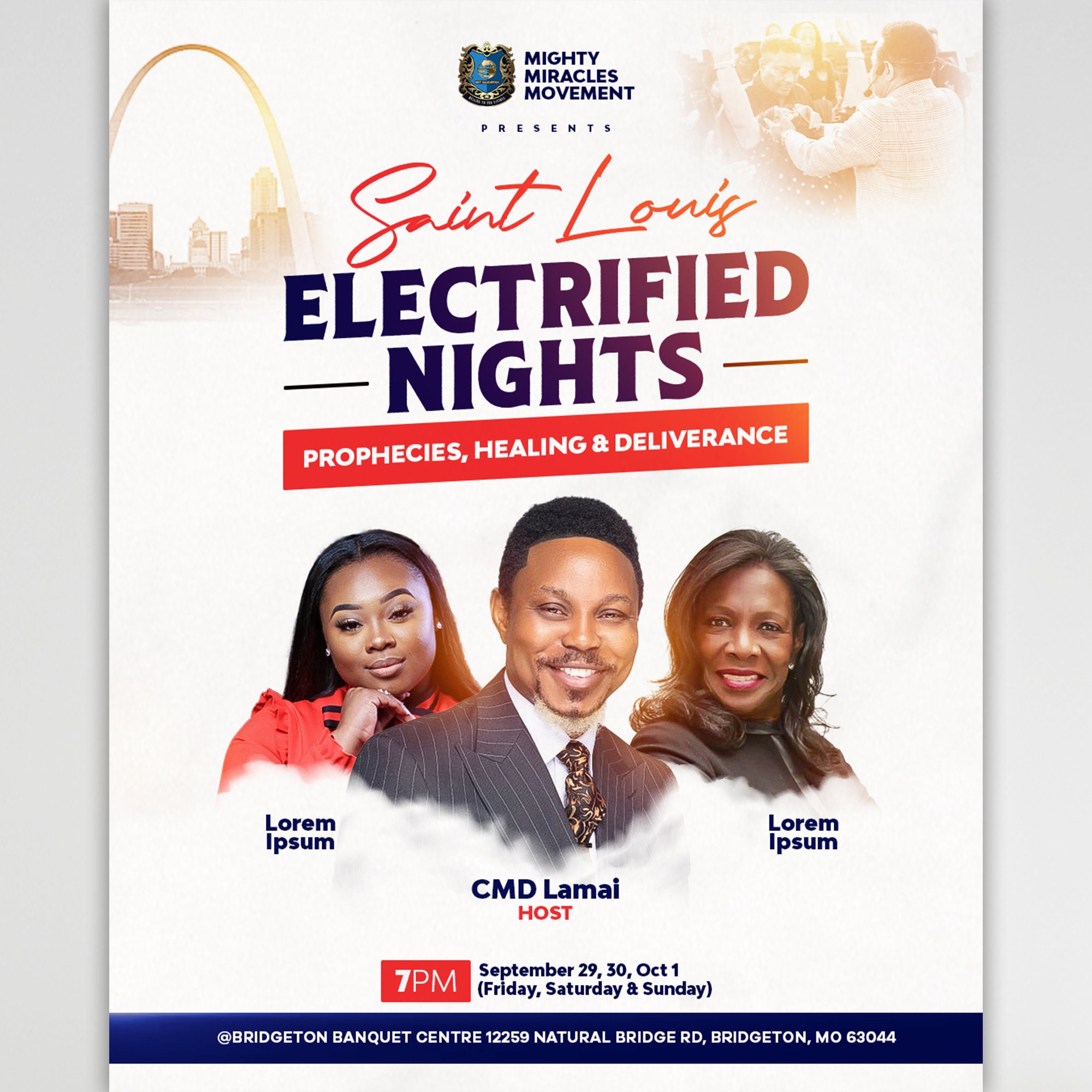 Editable Canva Church Event | Program Flyer Template, Editable in Canva ...