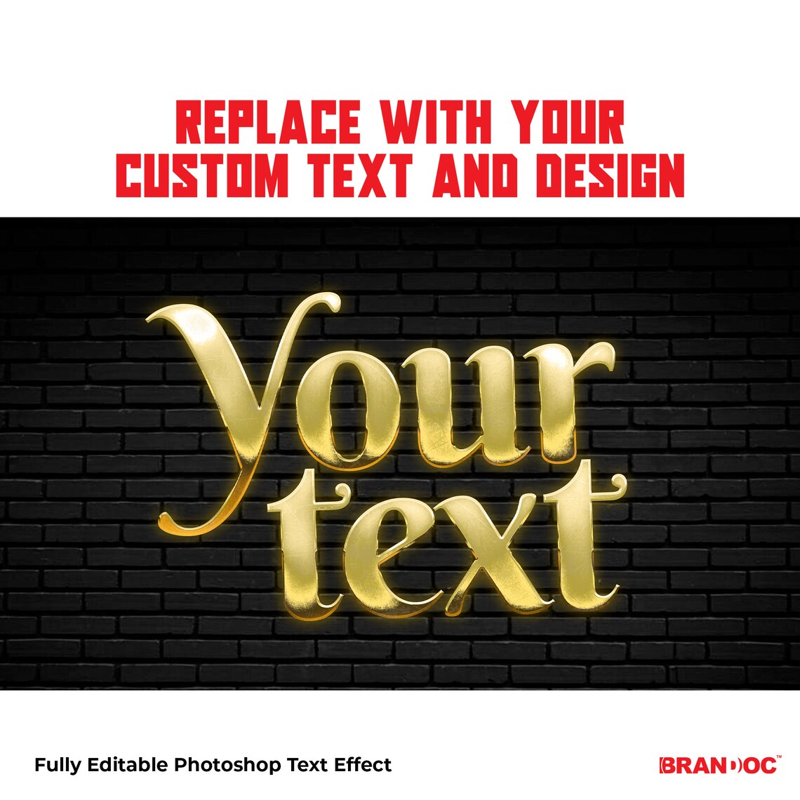 Photoshop 3d Goldtext Effect | Text Style | Custom 3d Text | Custom ...