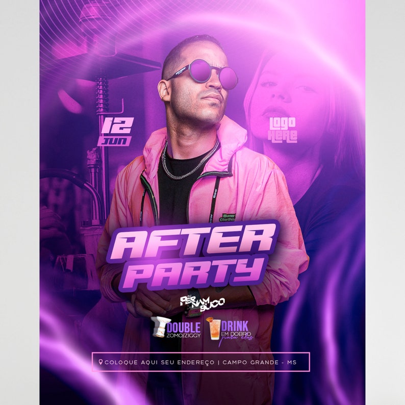 Editable PSD Template Club Party Event Flyer Template, Editable Canva ...