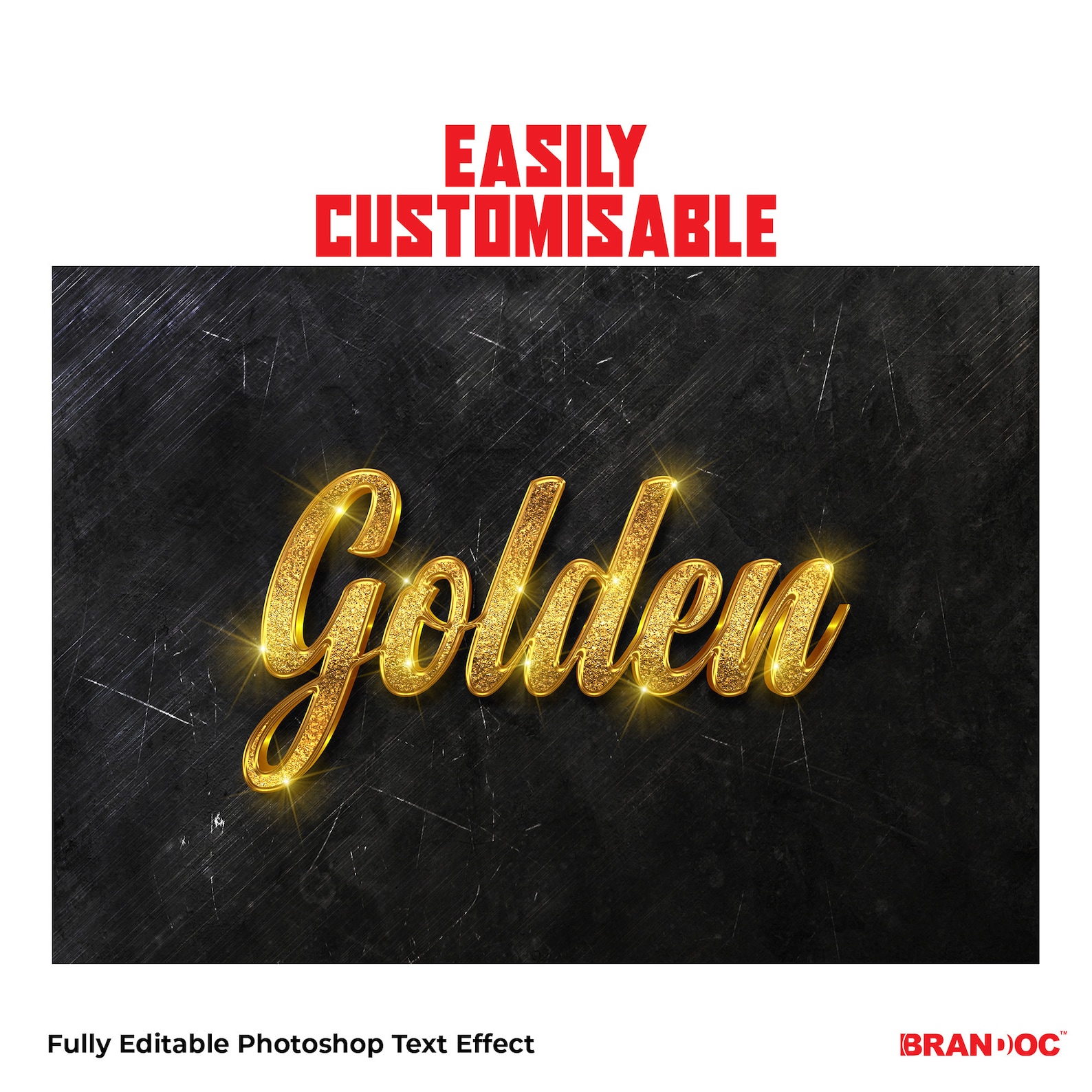 Photoshop 3d Goldtext Effect | Text Style | Custom 3d Text | Custom ...