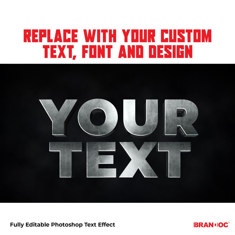 Photoshop 3d Stone Text Effect | Text Style | Custom 3d Text | Custom ...