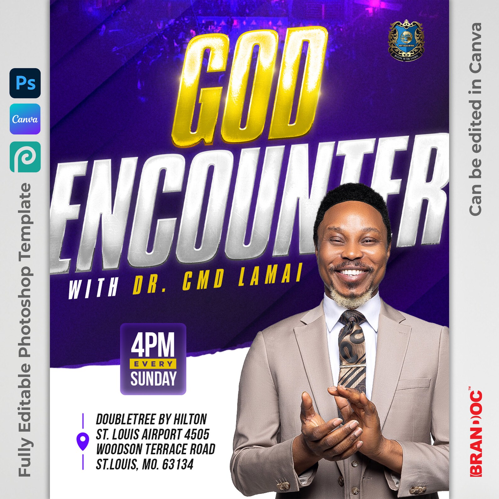 Editable Church Event Program Flyer Template, Editable in Canva ...