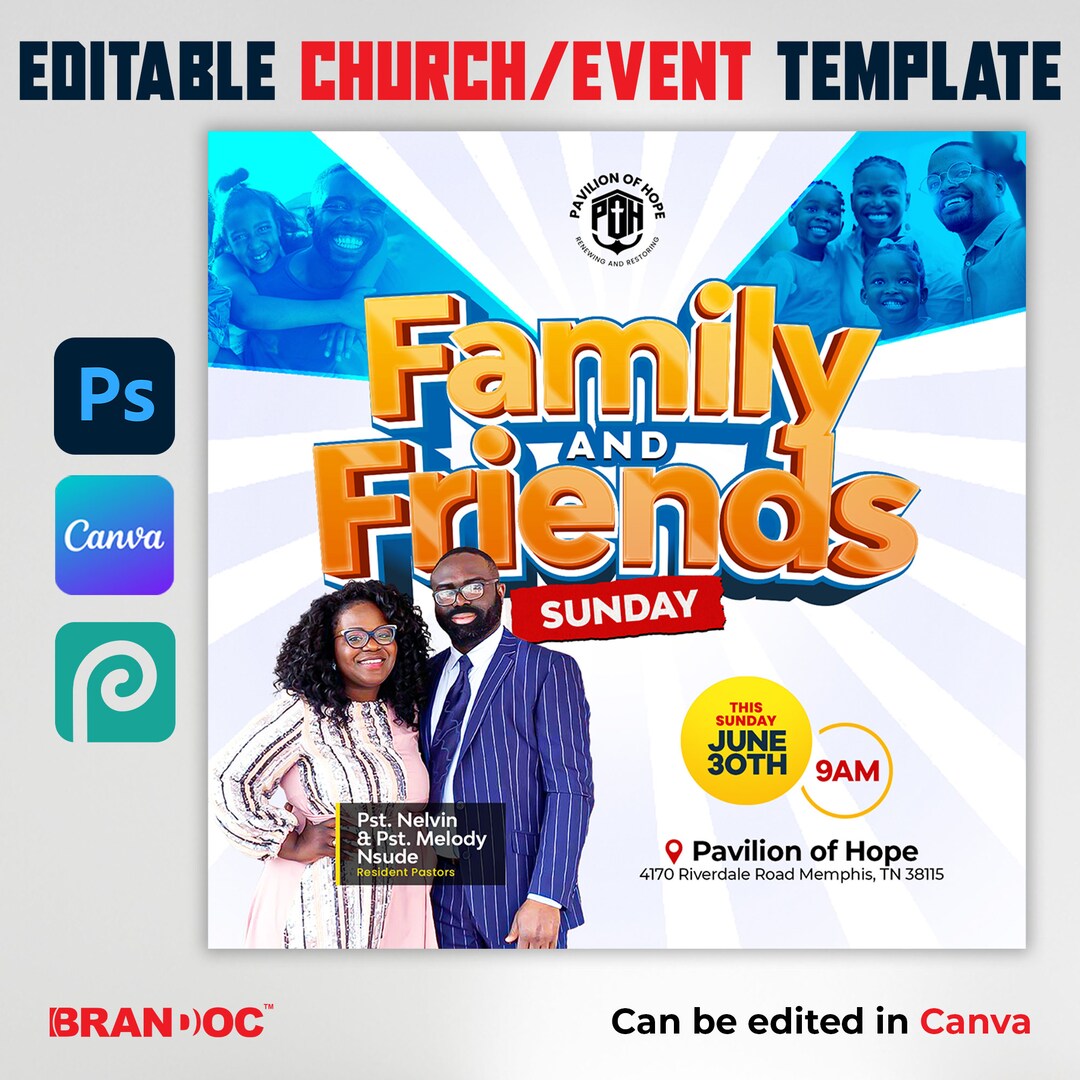 Editable Church Canva Conference | Event Flyer Template, Editable in ...