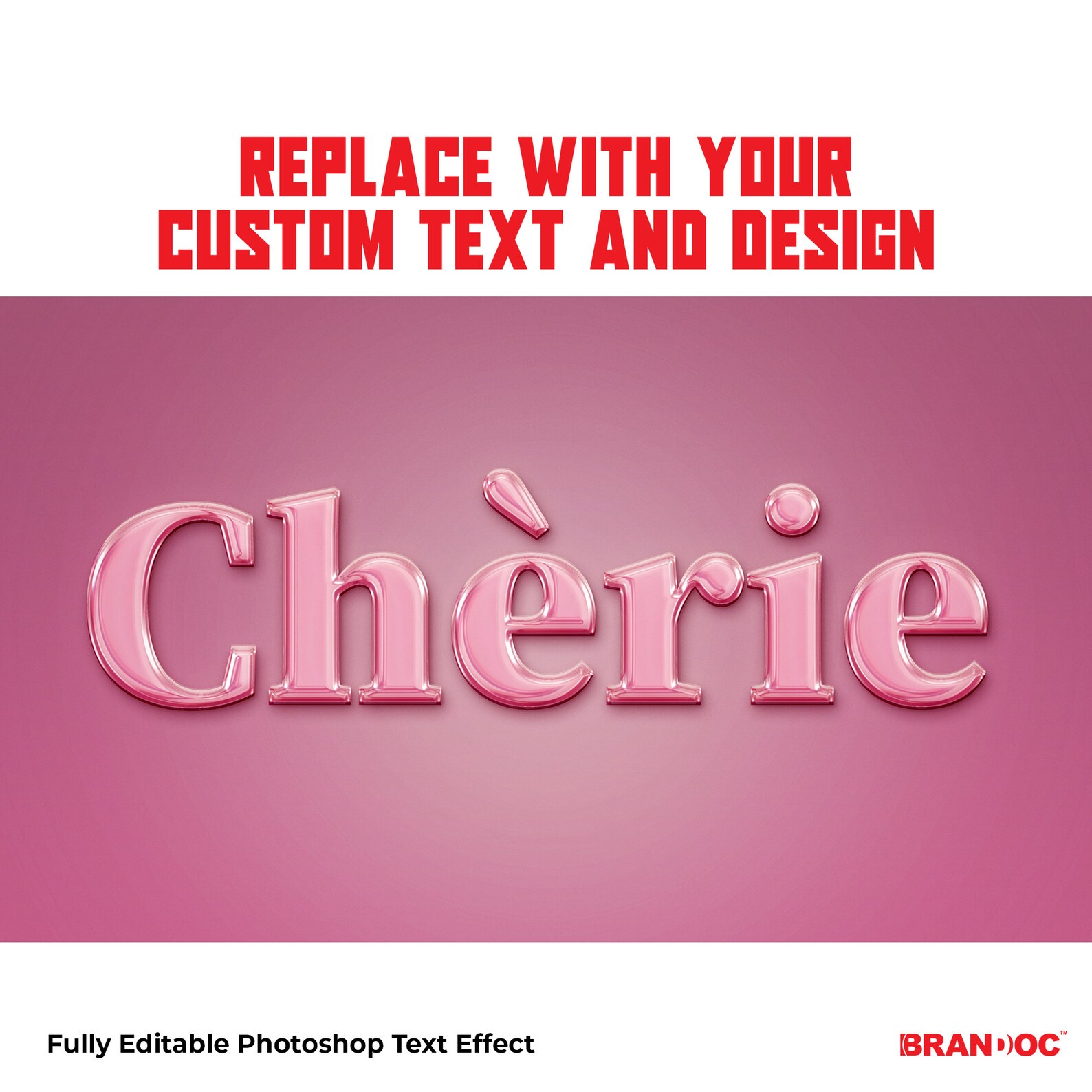 Photoshop 3d Pink Text Effect | Text Style | Custom 3d Text | Custom ...