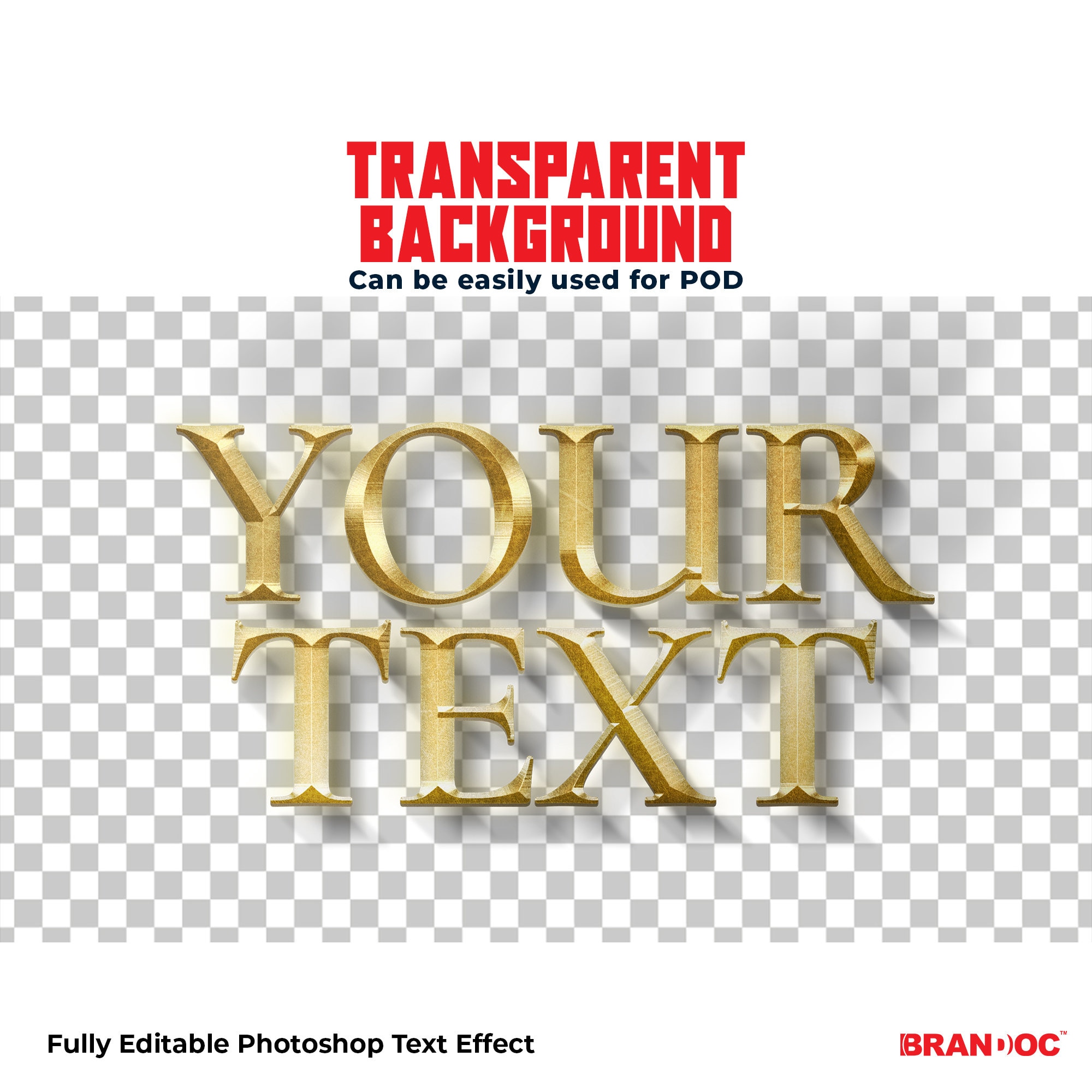 Photoshop Gold 3d Text Effect Text Style Custom 3d Text Custom Text ...