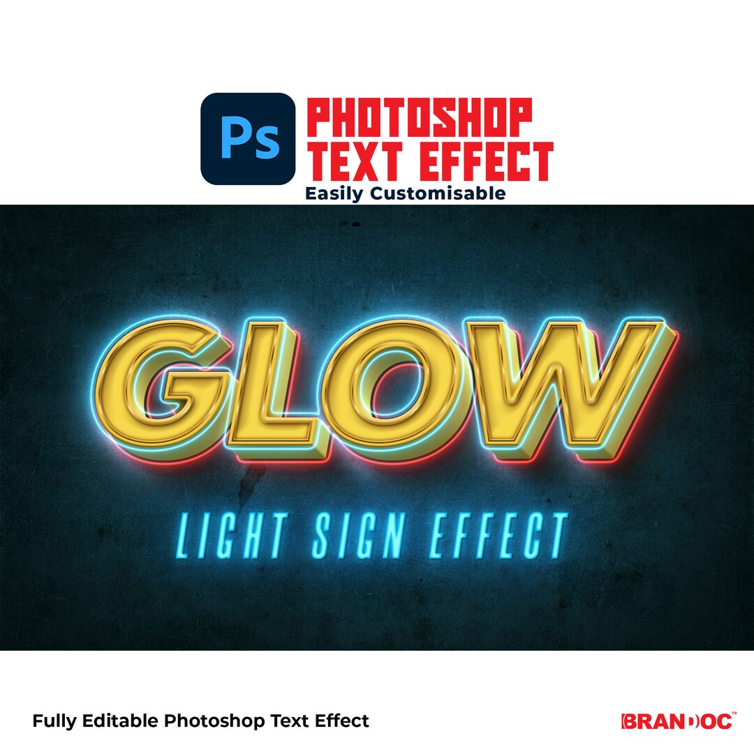 Photoshop Neon 3d Text Effect | Text Style | Custom 3d Text | Custom ...