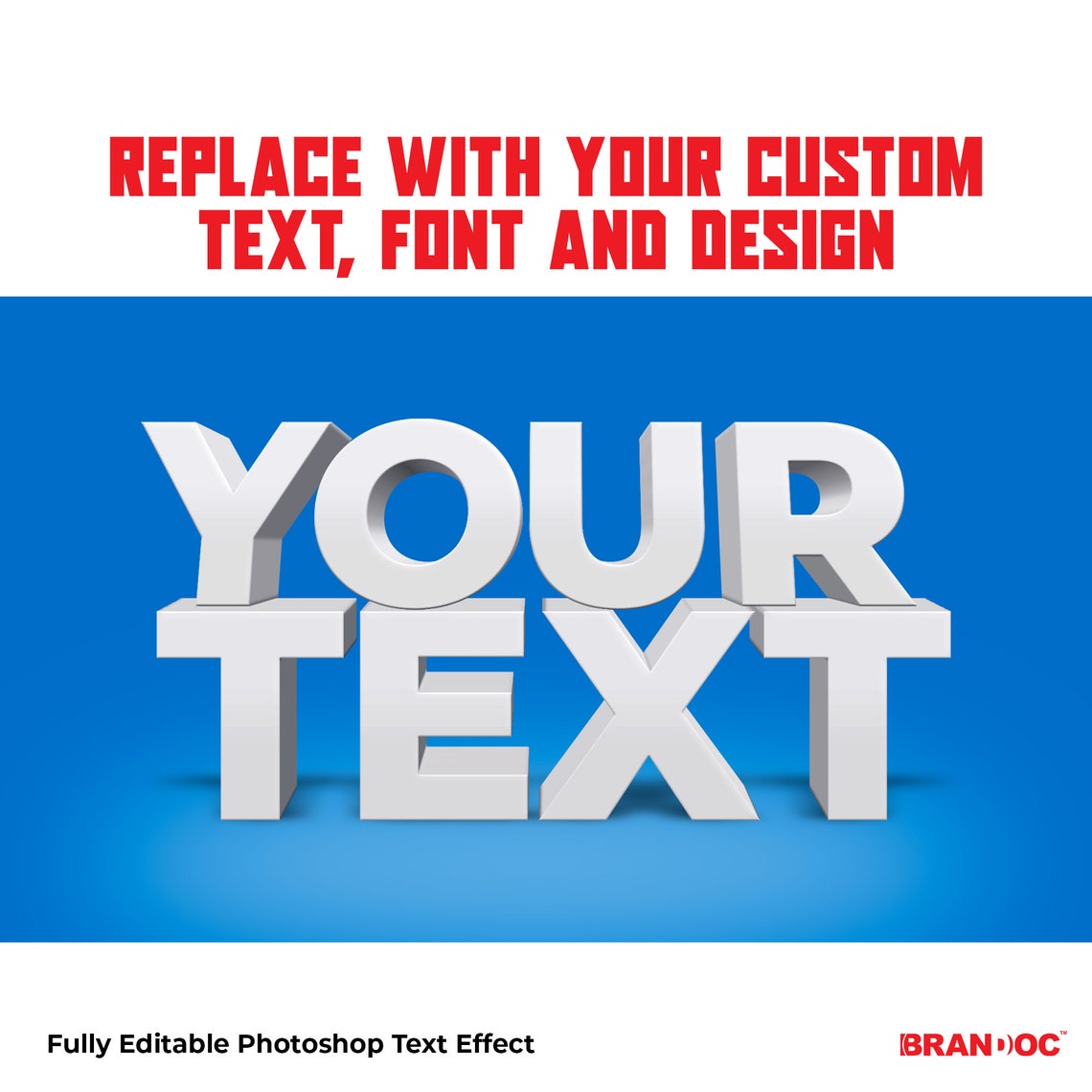 Photoshop White 3d Text Effect | Text Style | Custom 3d Text | Custom ...