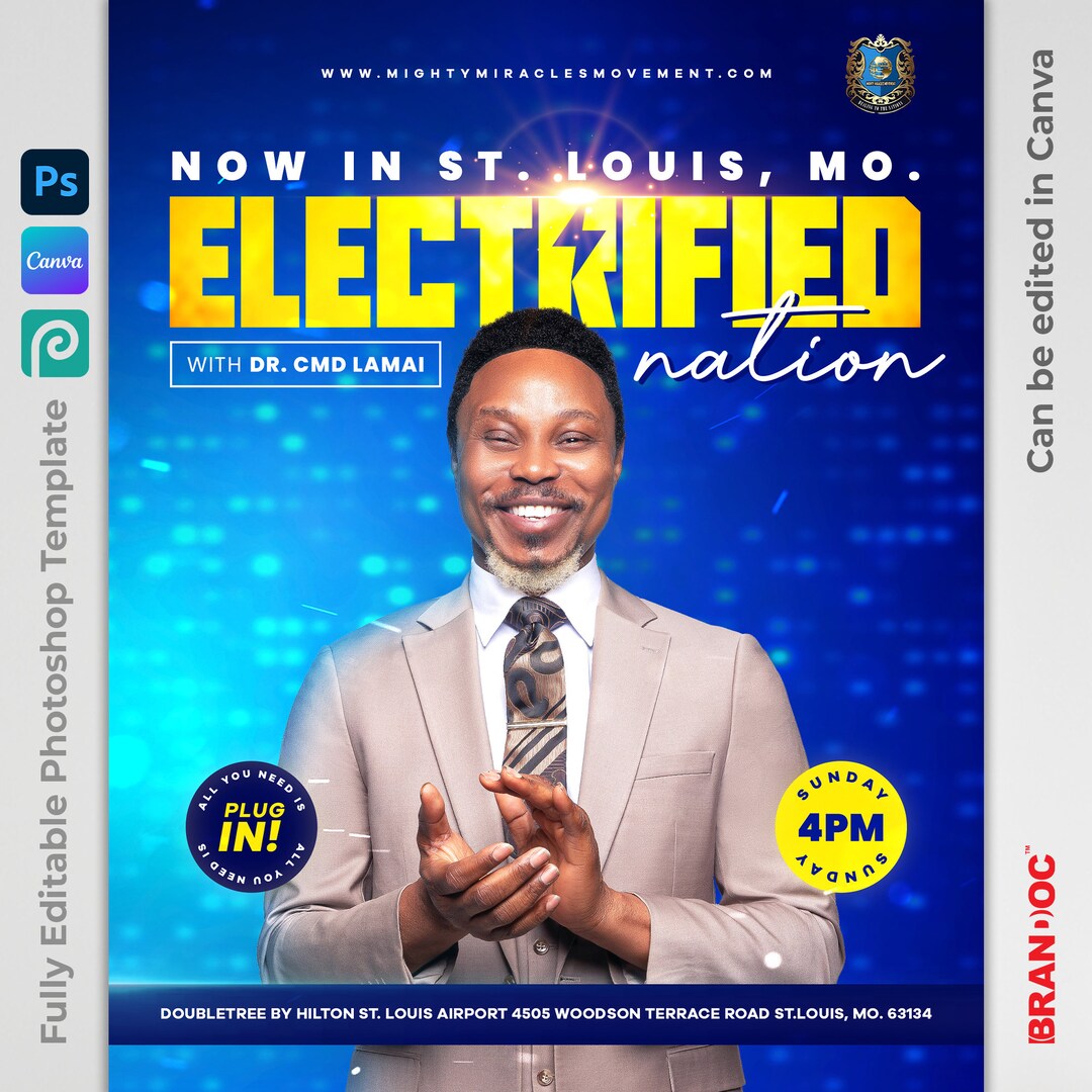 Editable Church Event Program Flyer Template, Editable in Canva ...