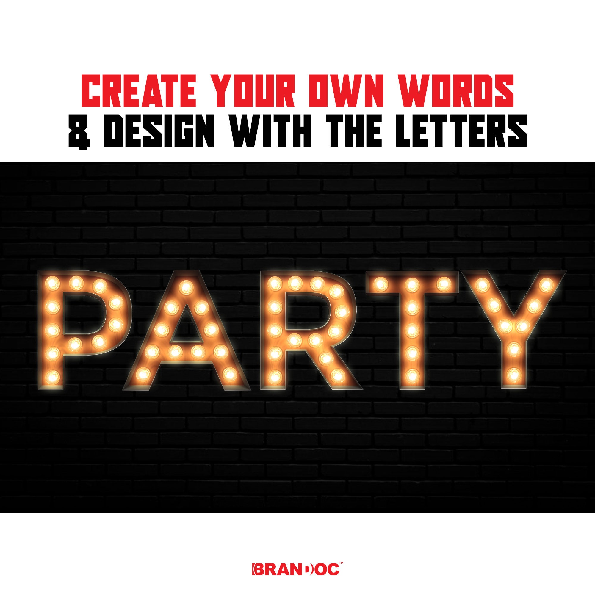 HD Vintage Light Bulb Alphabet Letters PNG, Digital Art, Text Effect ...