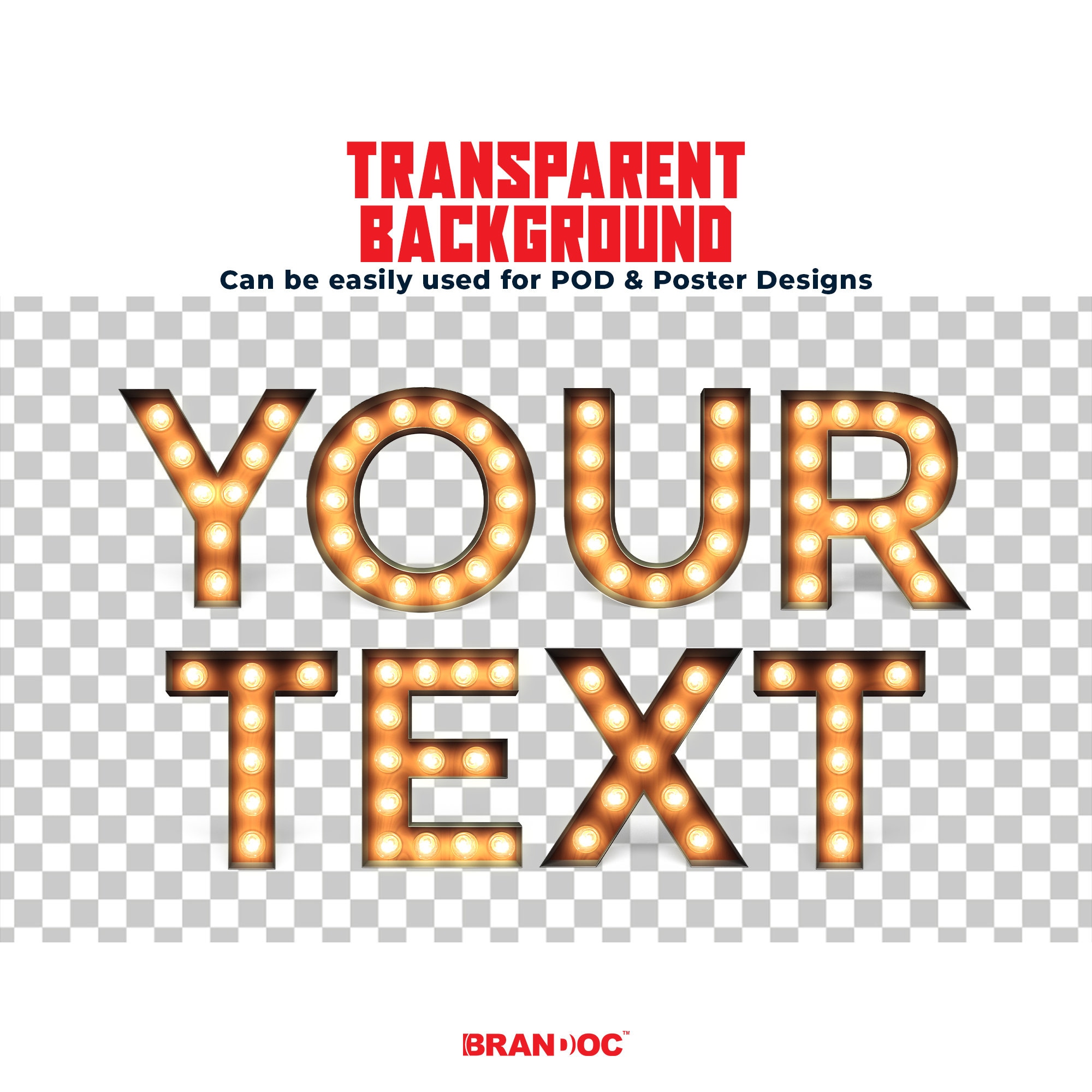 HD Vintage Light Bulb Alphabet Letters PNG, Digital Art, Text Effect ...