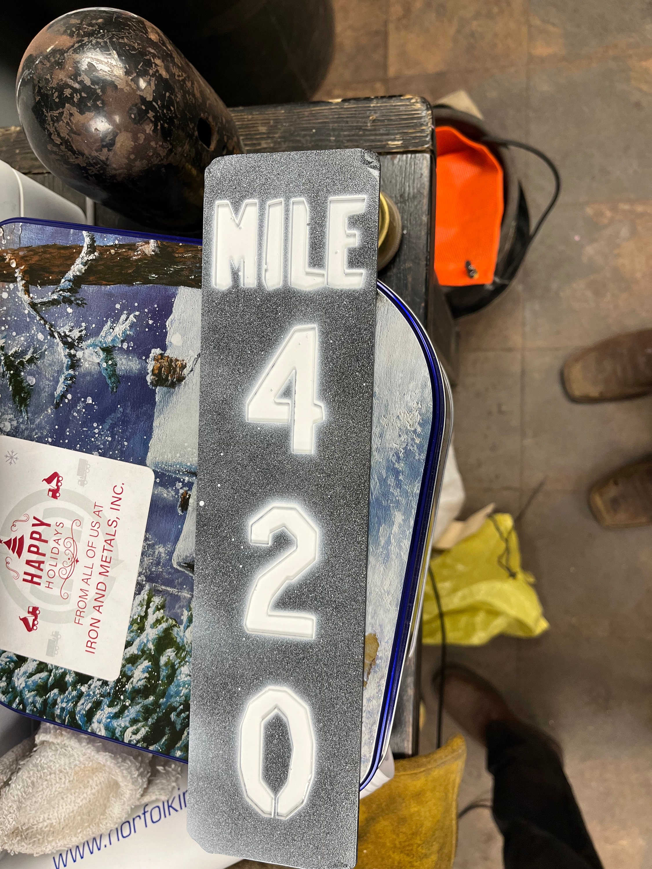 Mile 420 Road Sign - Etsy