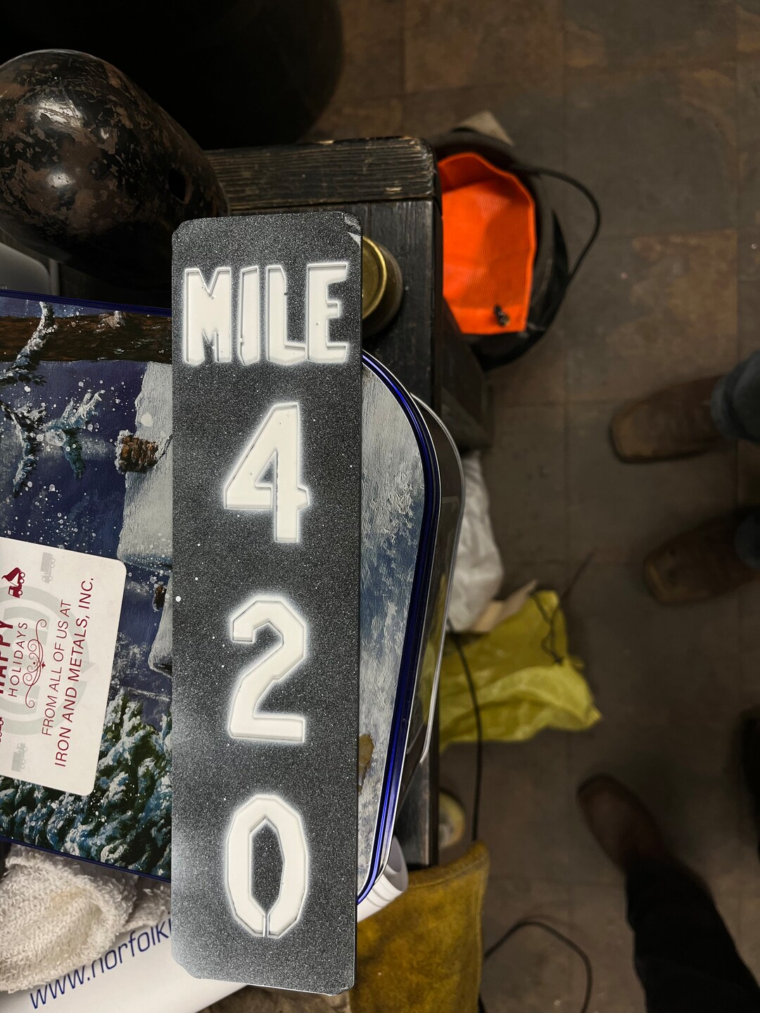 Mile 420 Road Sign - Etsy
