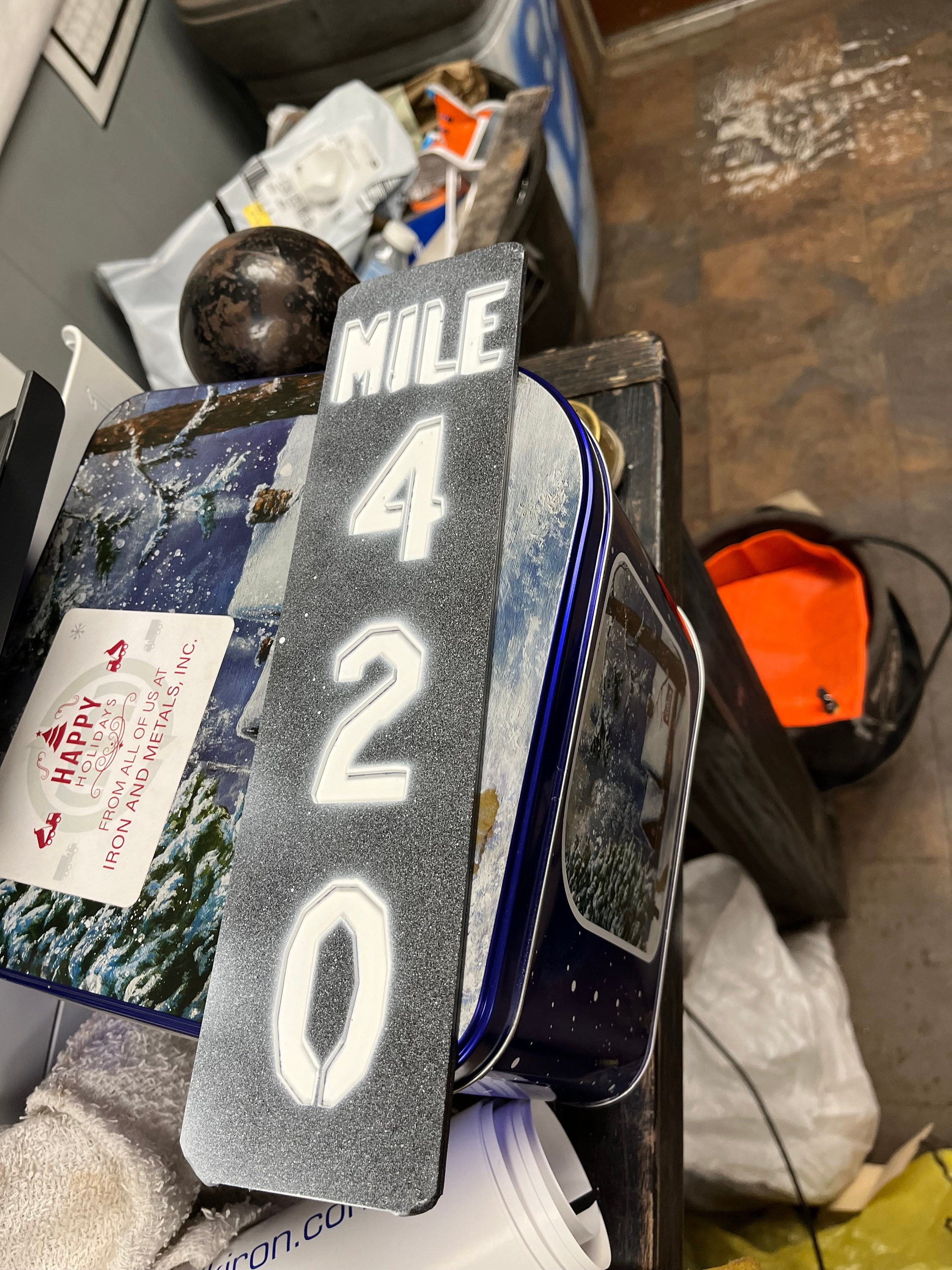 Mile 420 Road Sign - Etsy