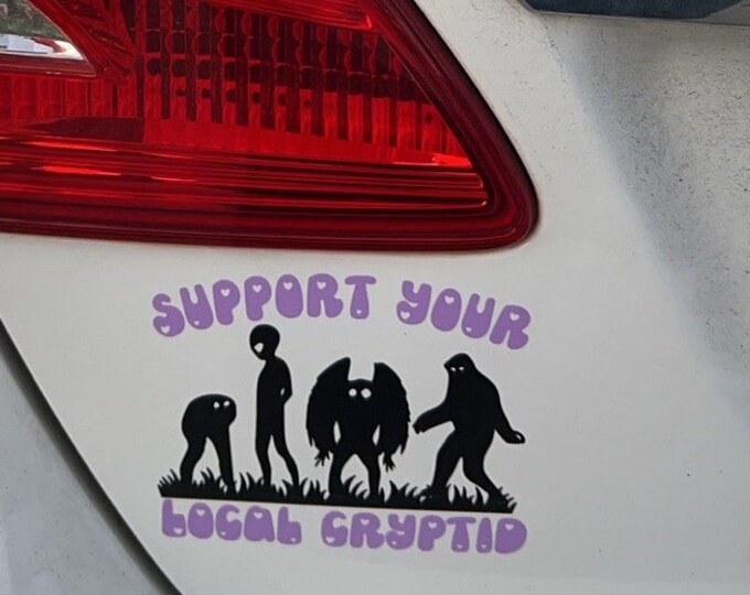Support Your Local Cryptid Decal Mothman Decal Cryptid Decal Bumper ...