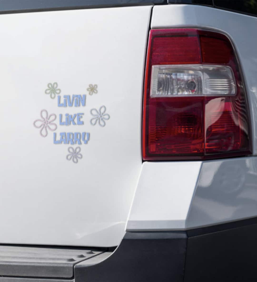 Livin' Like Larry Vinyl Car Decal/bumper Sticker - Spongebob Inspired ...