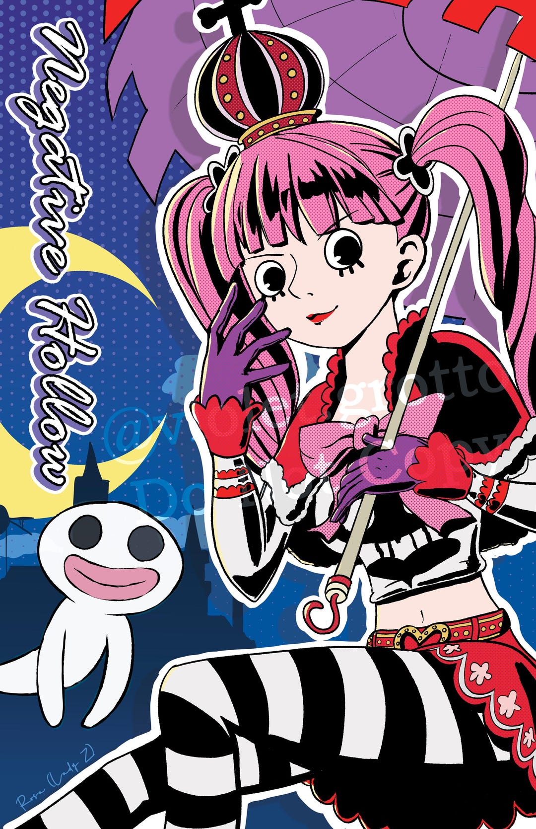 Perona Comic Style Print - Etsy