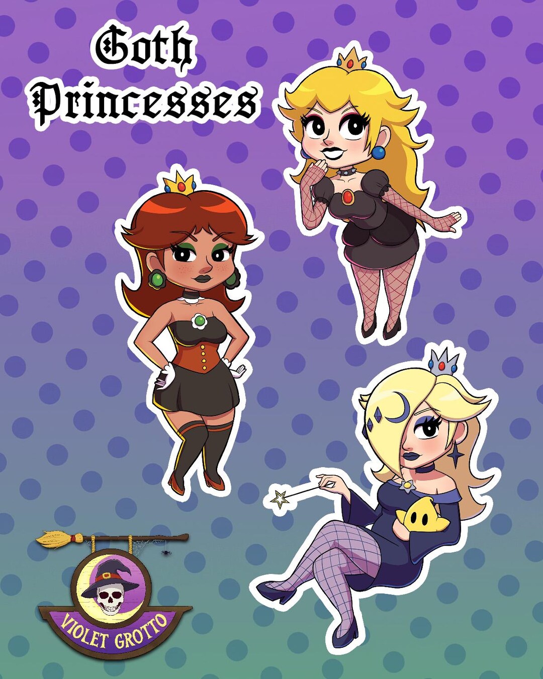 Goth Princess Stickers - Etsy
