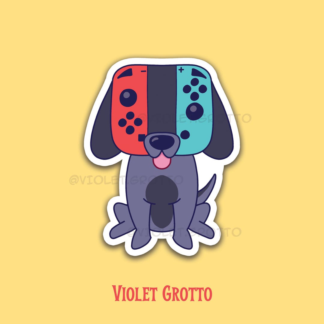 Joycon Dog Sticker - Etsy