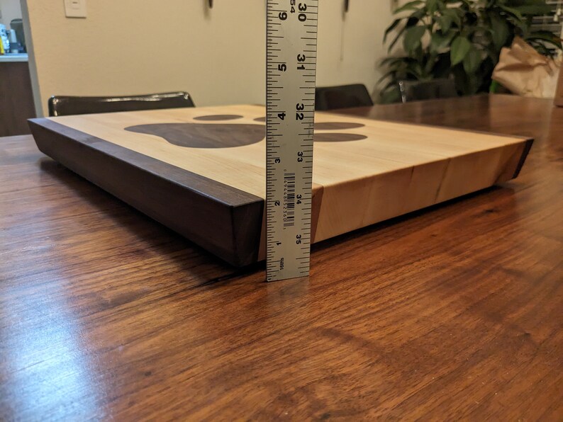 Dog Paw Inlay Cutting Board - Etsy