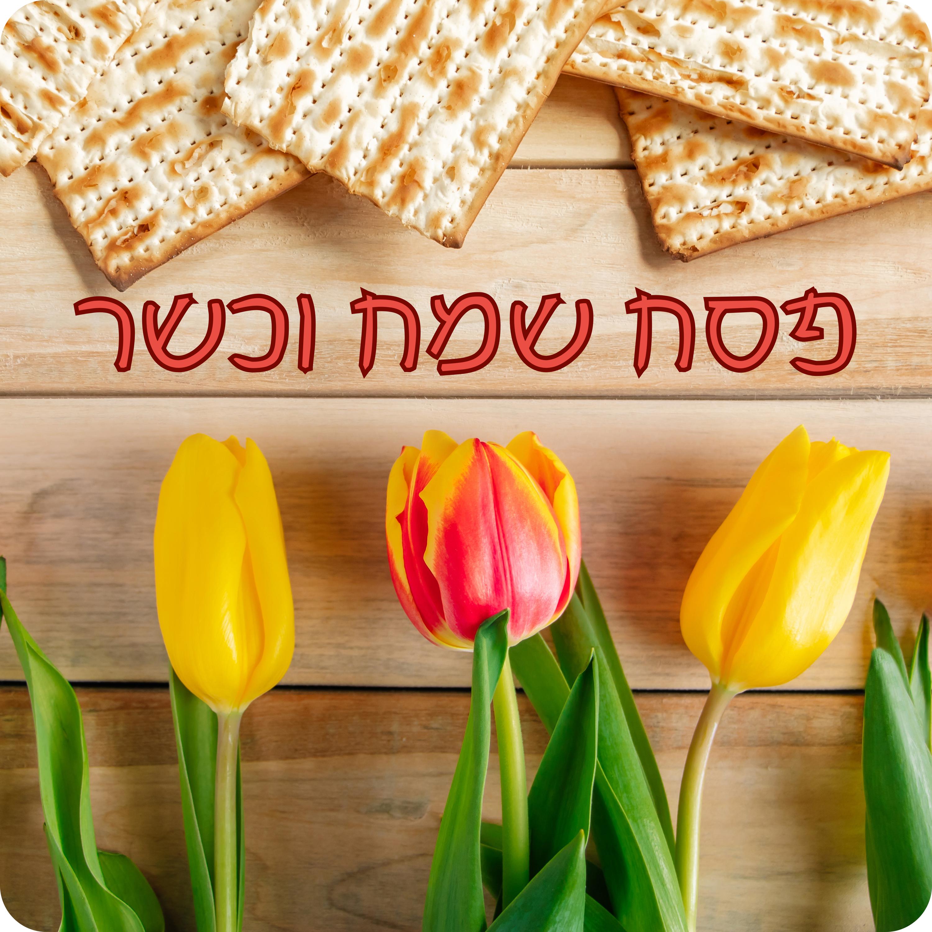 Passover Sticker Festive Design With Matzah,wine, Nuts, and a ...