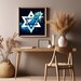 Am Israel Chai, Map of Israel, Star of David,jewish Design, Jewish Wall ...