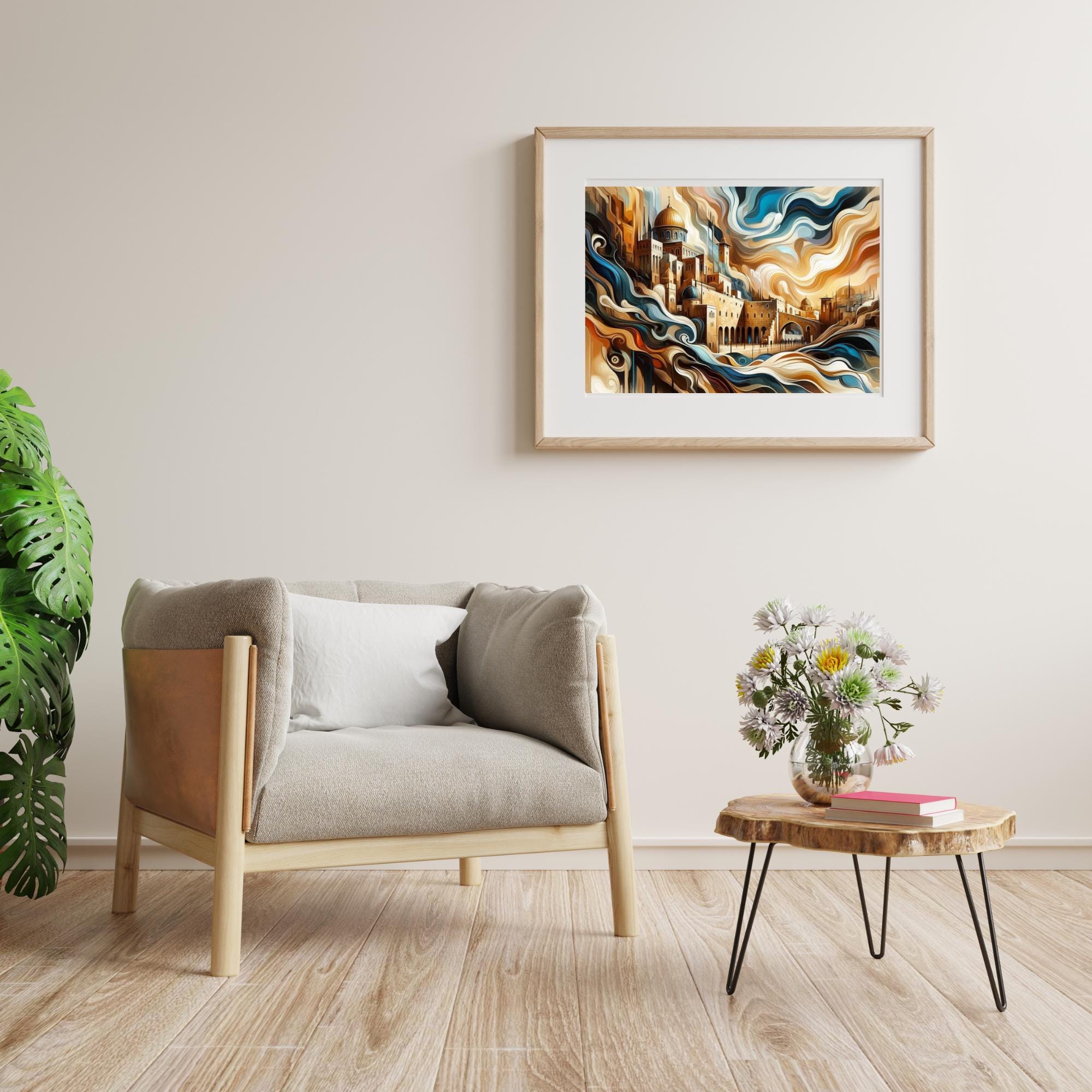 Jerusalem Neighborhoods Digital Download, Jewish Art, Judica Wall ...