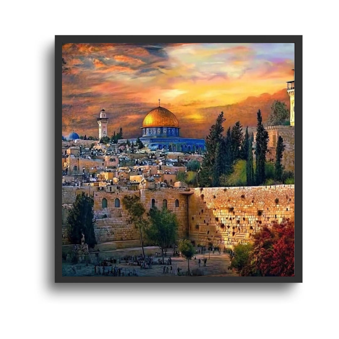 Western Wall Jerusalem Art Print – Digital Download of the Kotel and ...