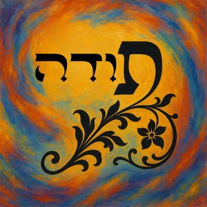 Hebrew Blessings Wall Art Set – Mazal, Bracha, Todah – Jewish Home ...