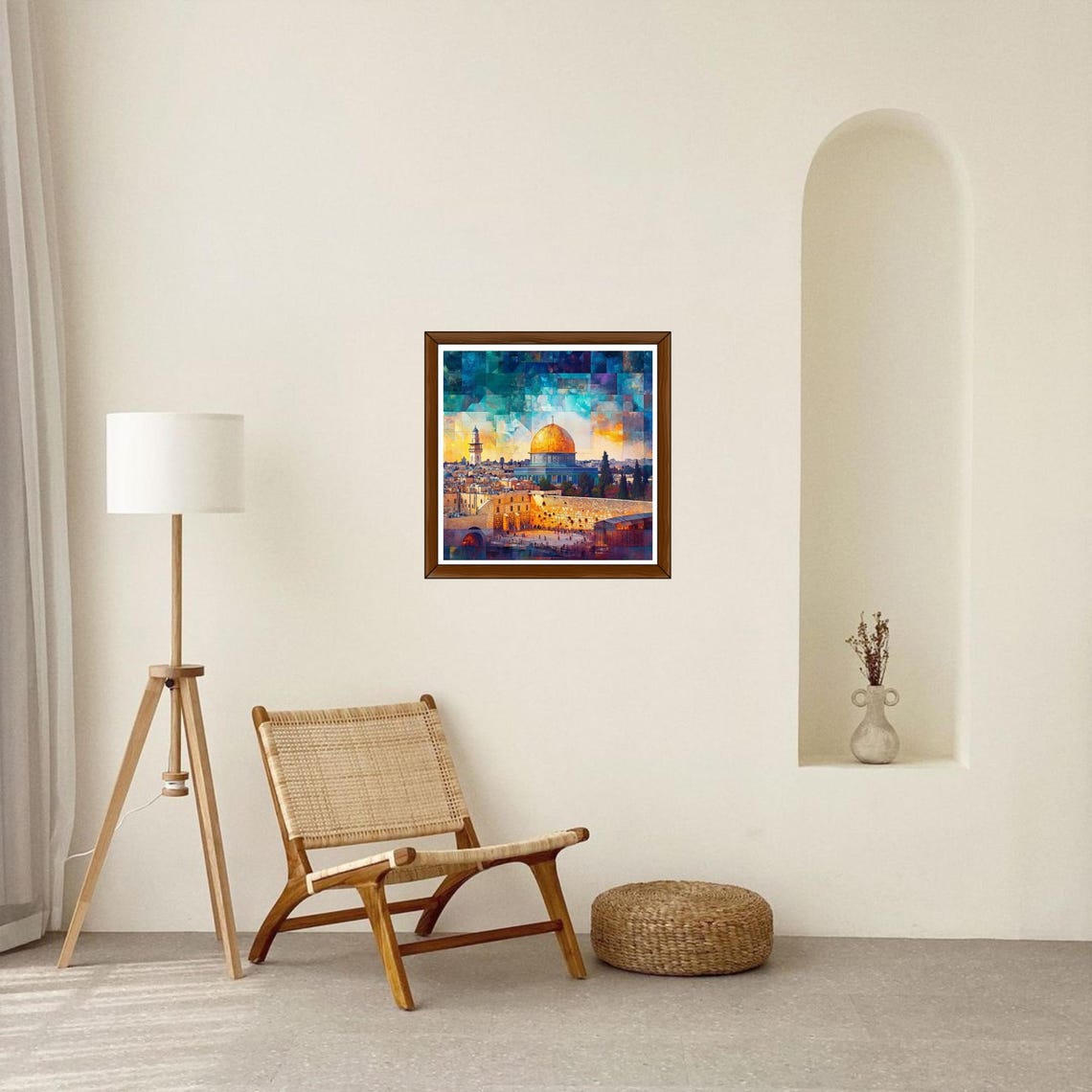 Jerusalem Neighborhoods Digital Download, Jewish Art, Judica Wall ...