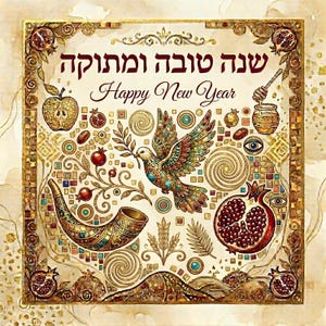 Shana Tova Printable Art | Jewish New Year Decor - Etsy