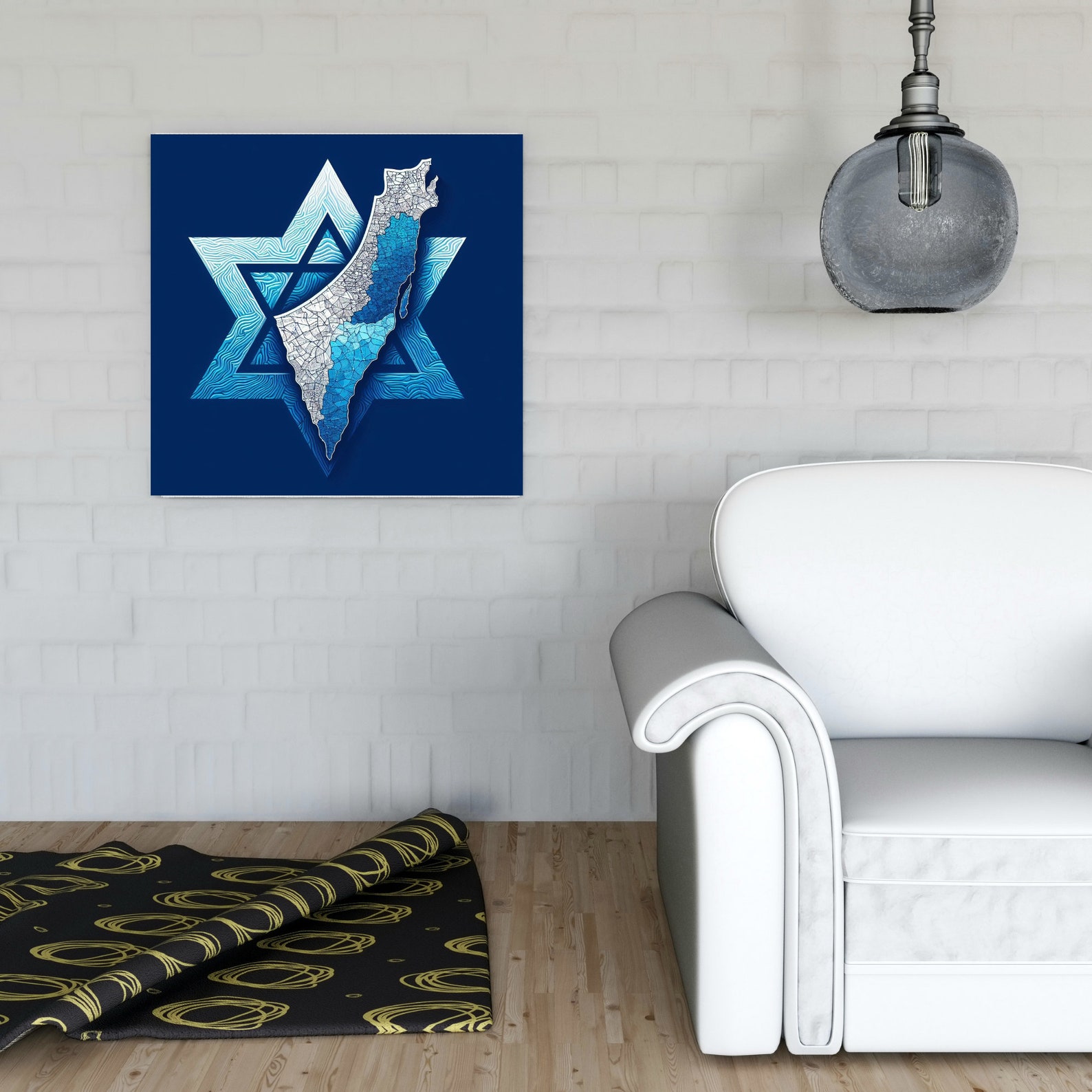 Am Israel Chai, Map of Israel, Star of David, Jewish Design, Jewish ...