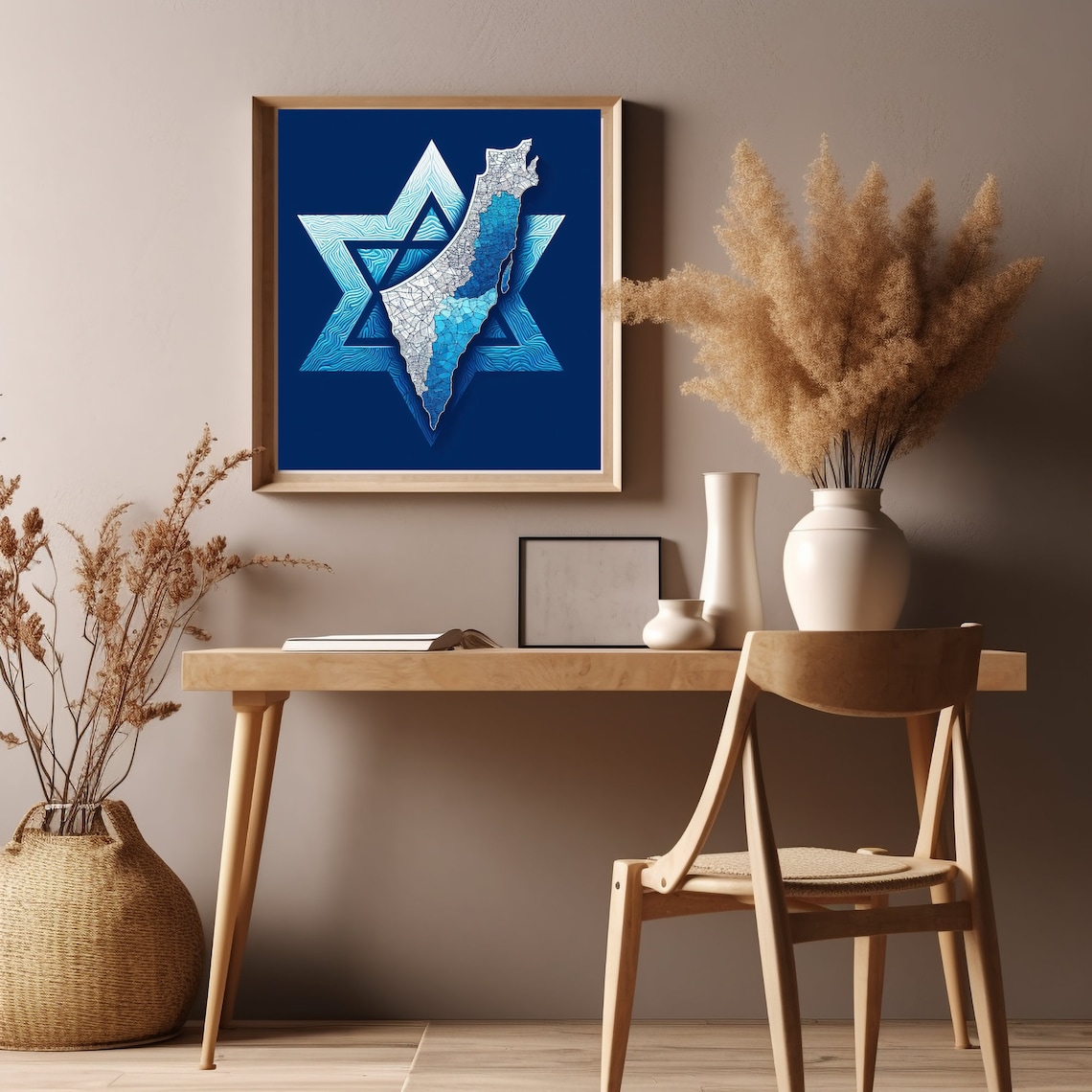 Am Israel Chai, Map of Israel, Star of David, Jewish Design, Jewish ...