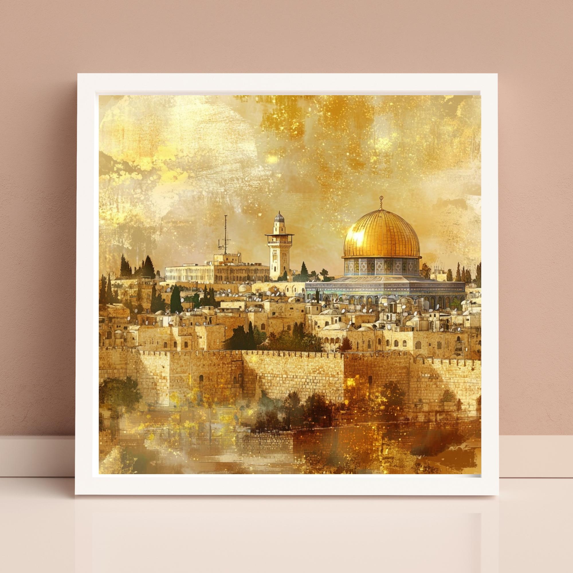 Jerusalem Wall Art: Golden Dome of the Rock Print (digital Download) - Etsy
