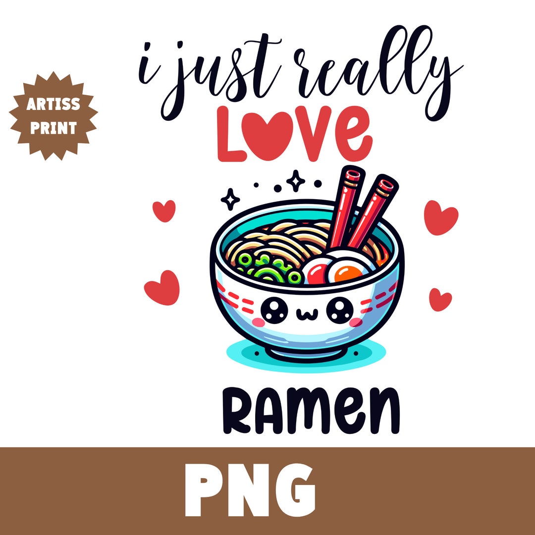 Ramen Png, Bowl of Ramen Png, Sublimation Design, Noodles Png, Japanese ...