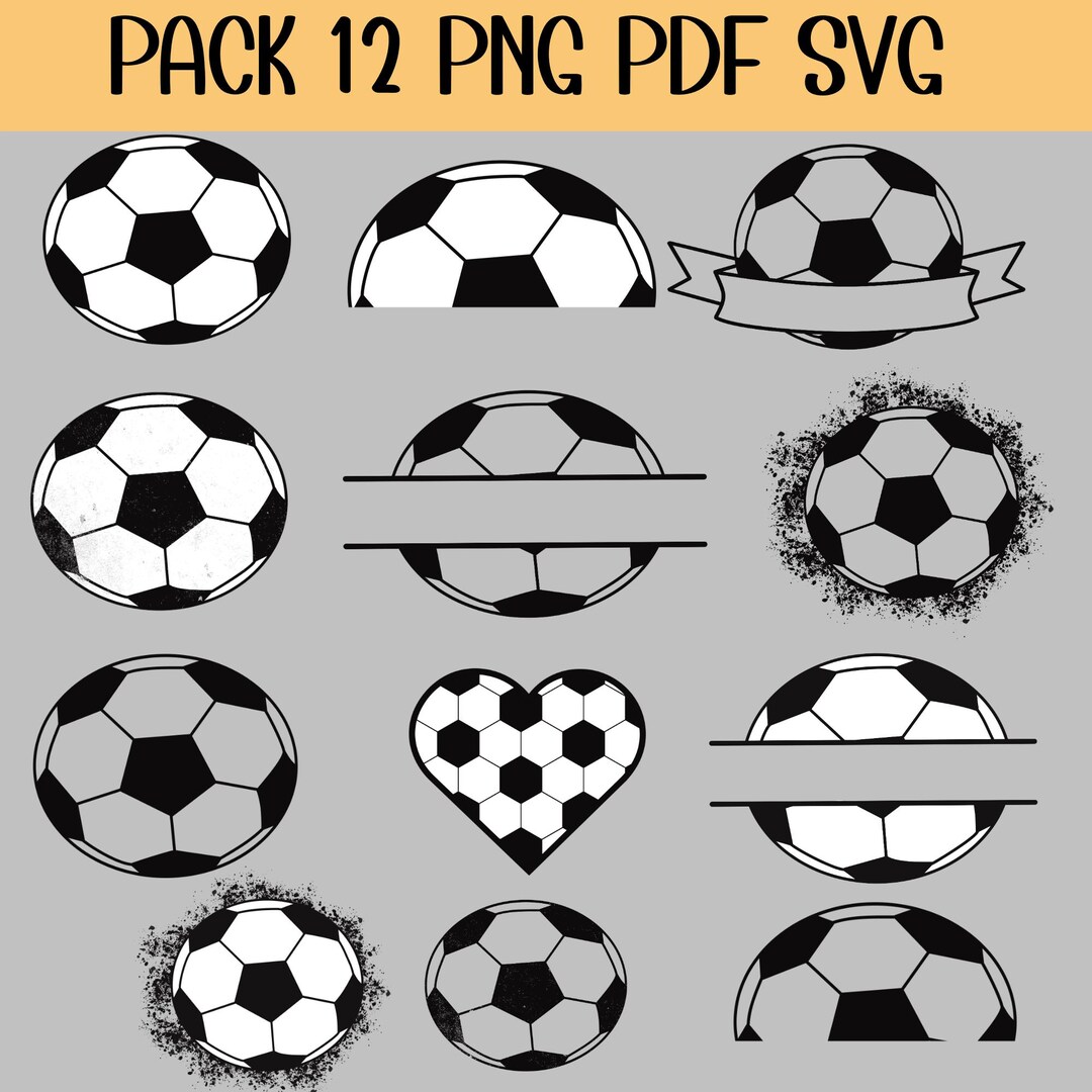 Soccer Svg Bundle, Soccer Ball Svg, Soccer Ball Monogram Svg, Soccer ...