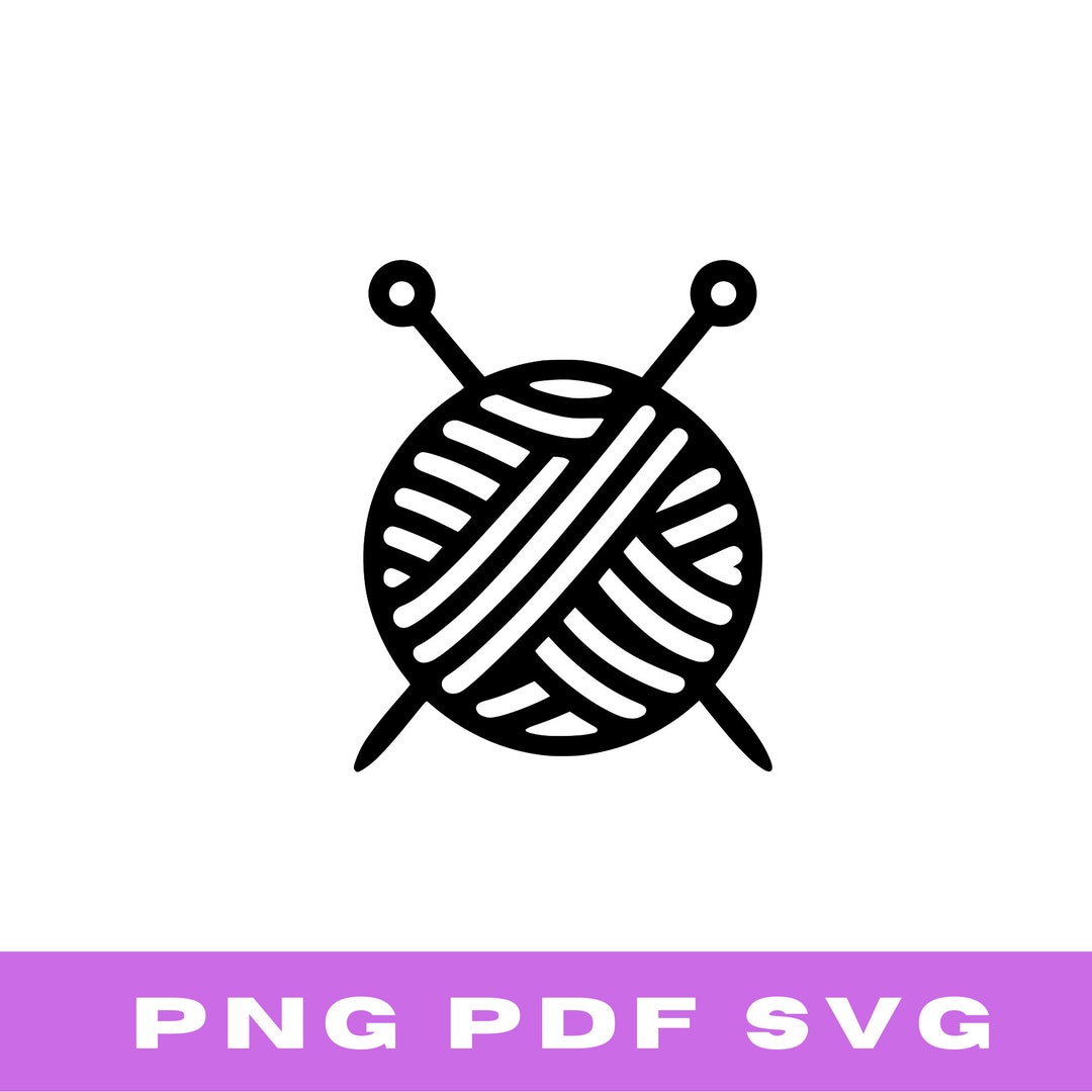 Crochet Ball Svg SVG Files for Cricut, Yarn Svg, Ball Outline Svg Png ...
