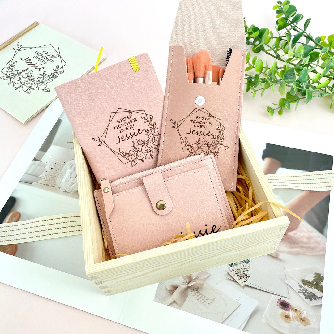 Back-to-school Gift Box With Wallet Makeup Brush and A6 Notebook, Gift ...