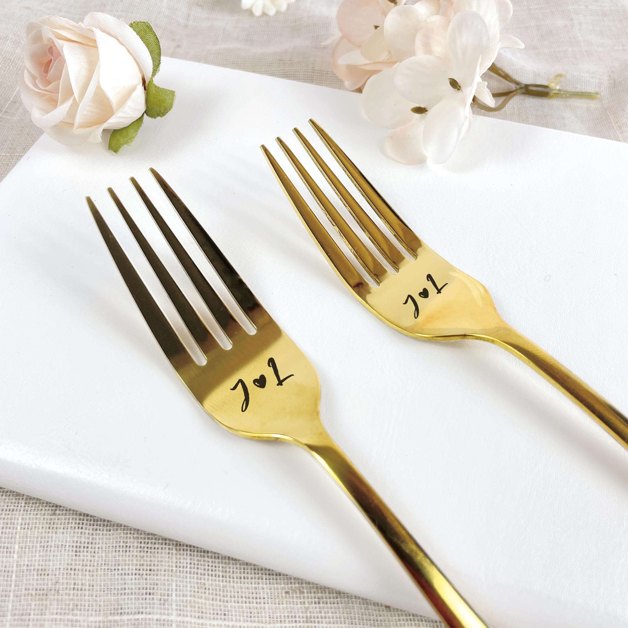 Custom Wedding Day Forks,personalized Mr Mrs Keepsake for Bride ...