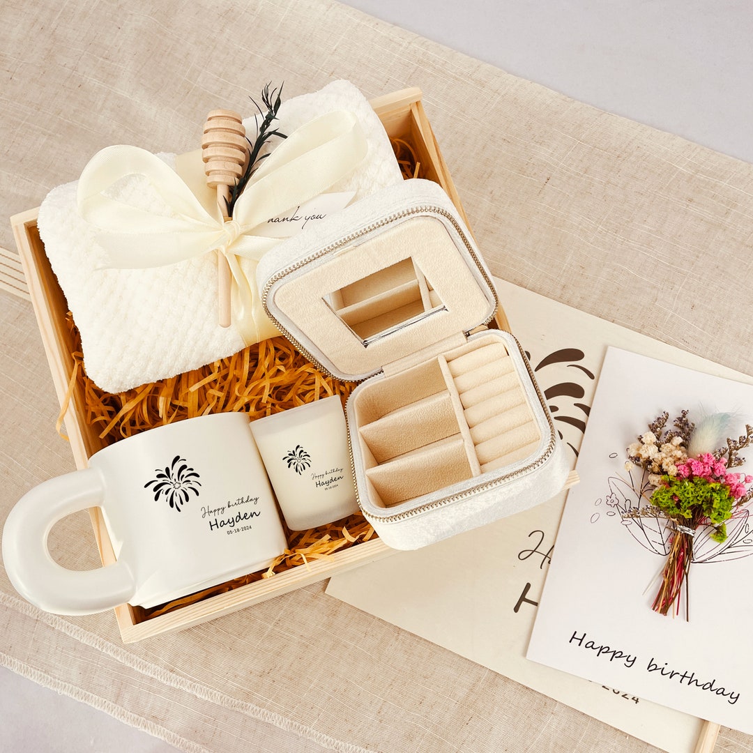 Custom Birthday Gift Box , Happy Birthday Gift Box for Her, Handmade ...