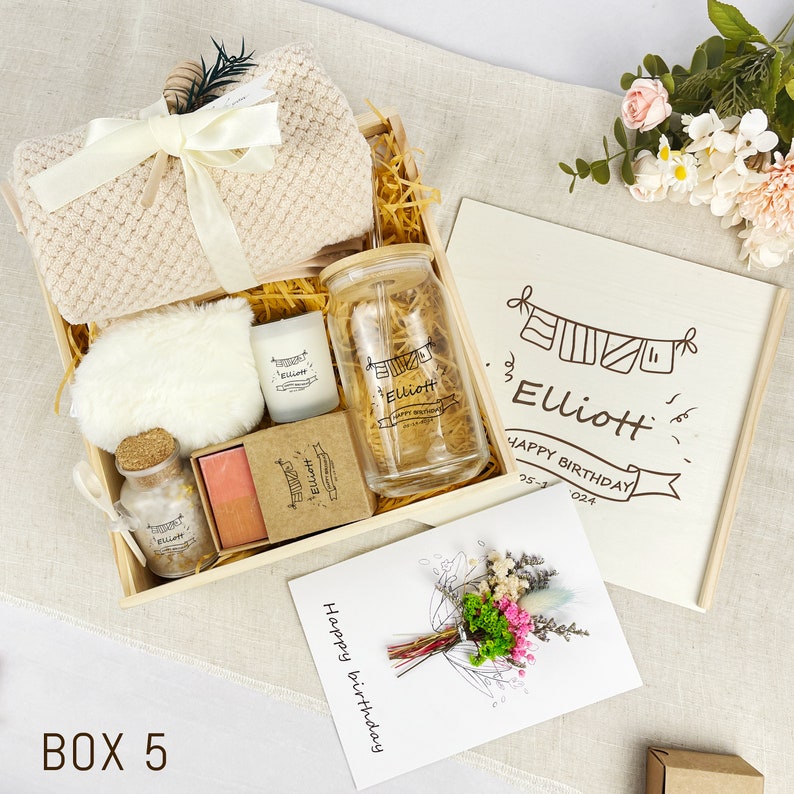 Custom Birthday Gift Box , Happy Birthday Gift Box for Her, Handmade ...